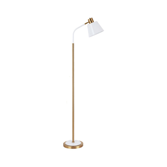 Conic Rotatable Reading Floor Light Nordic Metal 1 Bulb Living Room ...