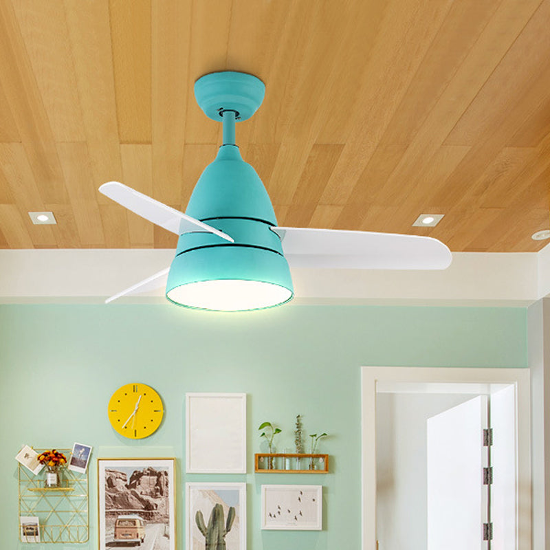 36" Wide LED Hanging Fan Lamp Fixture Classic Acrylic Tapered Semi ...