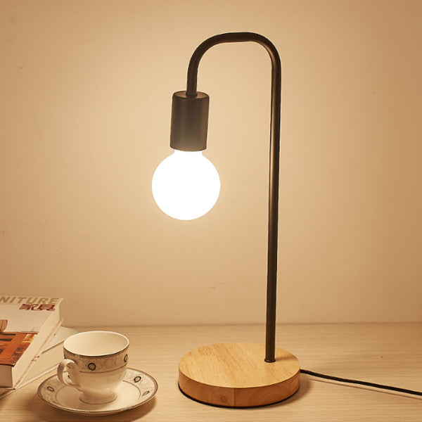 Dormitory Bare Shade Desk Light Metal 1 Head Simple Style Desk Lamp ...