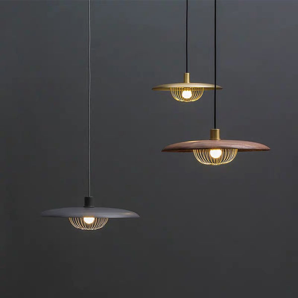 Nordic Saucer Pendant Lighting Metal 1 Head Dining Room Ceiling Lamp ...