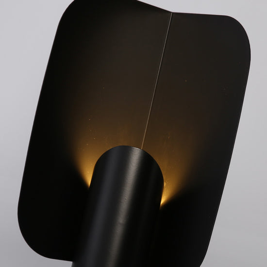 Beveled Tubular Table Lamp Simple Metal 1-Light Bedroom Night Lighting ...