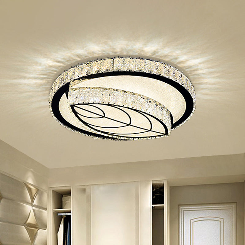 Embedded Crystal Clear Flush Light Loving Heart/Mushroom/Flower Modern ...