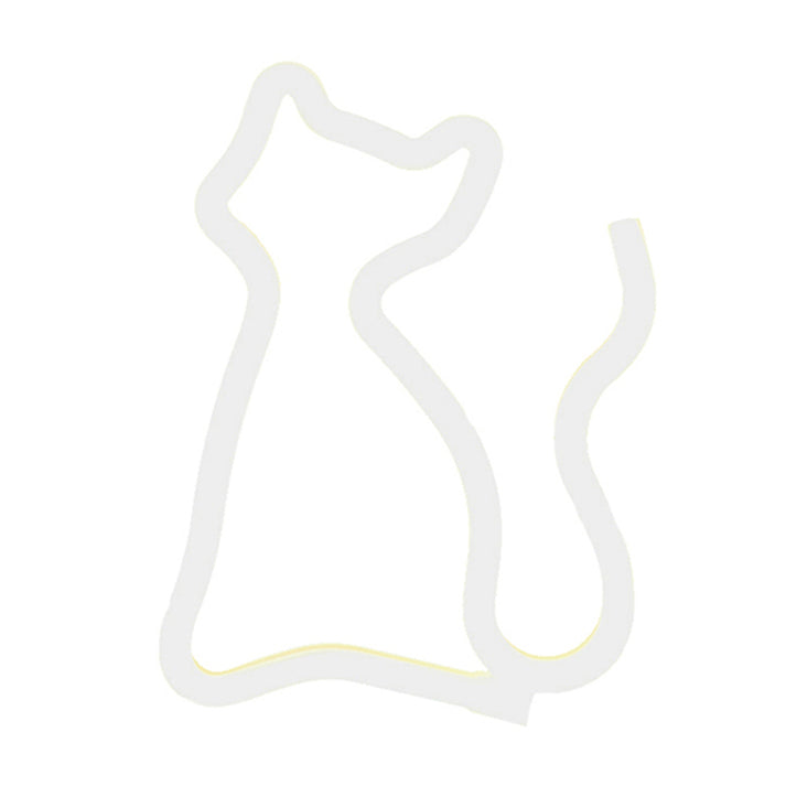 Creative LED Night Light White Cat USB Powered Wall Night Lamp with ...