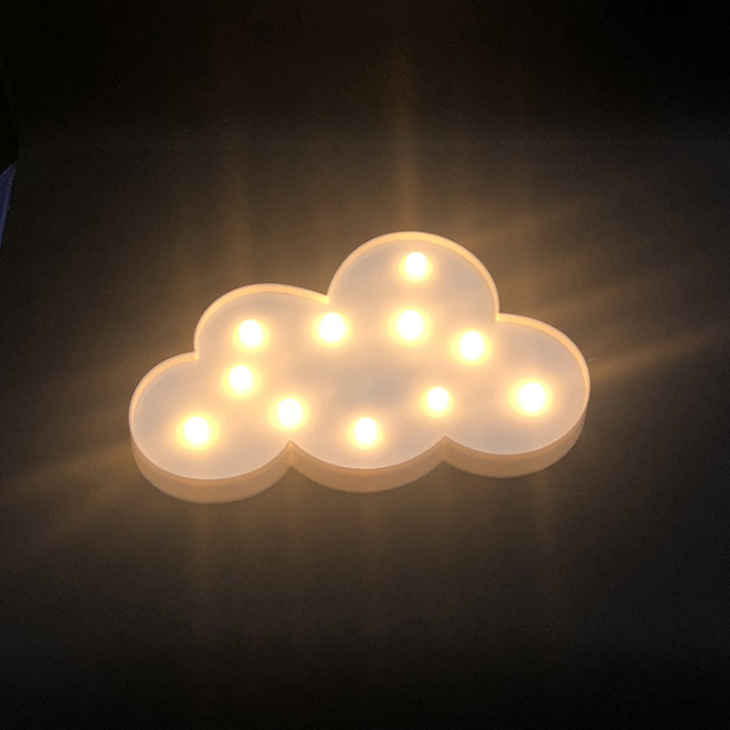 Cloud-Shaped Mini Night Lamp Contemporary LED Plastic Wall Night ...