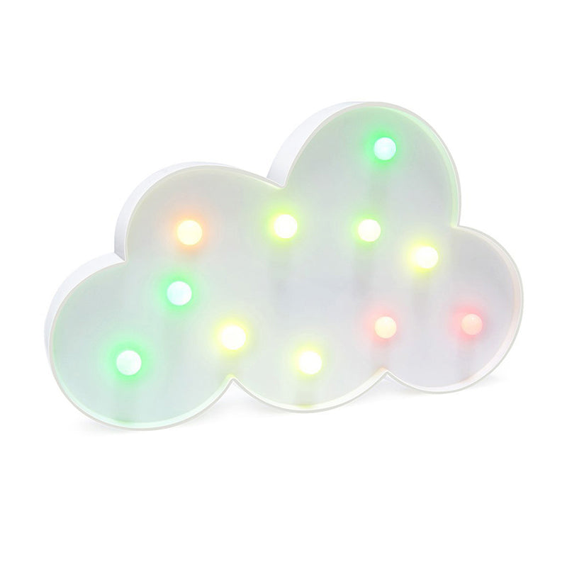 Cloud-Shaped Mini Night Lamp Contemporary LED Plastic Wall Night ...