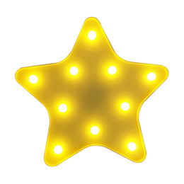 Star Night Stand Light Modern Plastic Battery Operated LED Wall Night ...