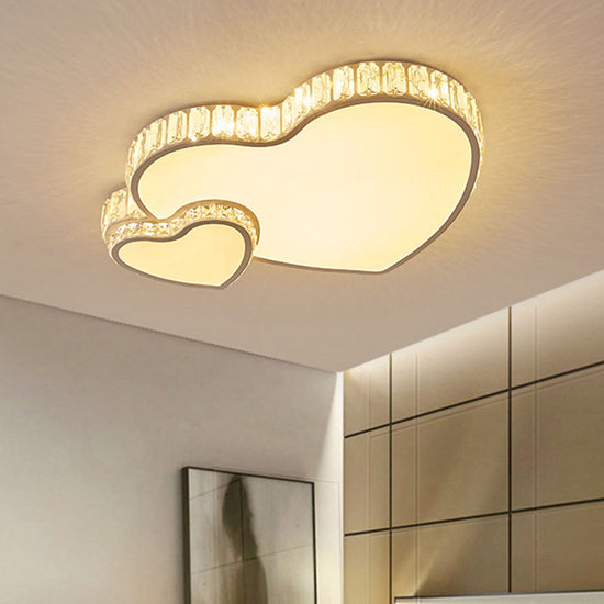 Twisting Flush Mount Lighting Simple Acrylic LED Bedroom Ceiling Light ...