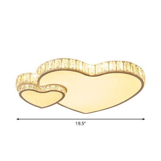 Twisting Flush Mount Lighting Simple Acrylic LED Bedroom Ceiling Light ...