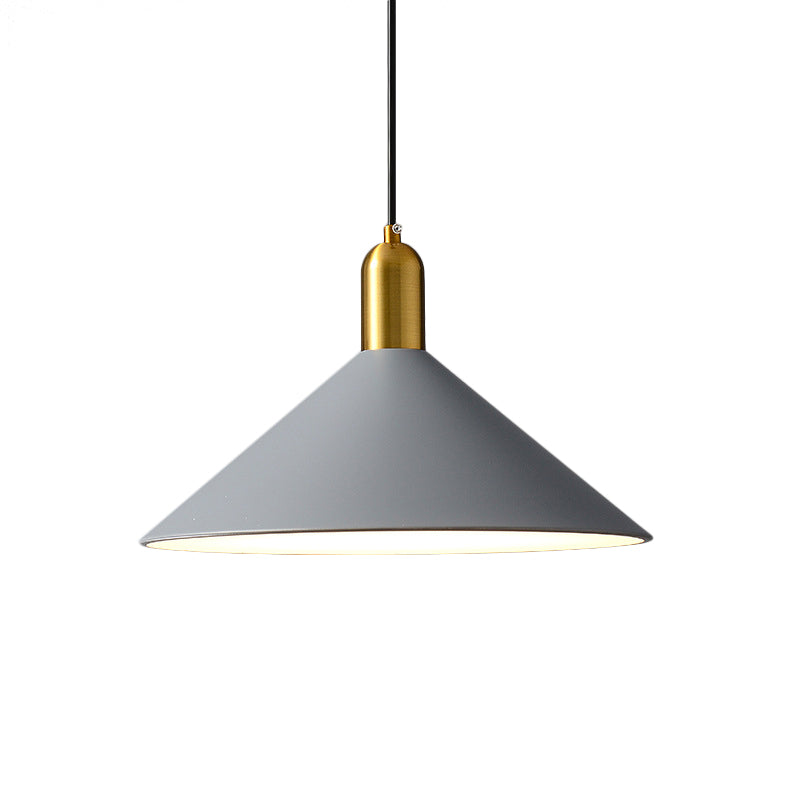 Metal Conical Drop Lamp Industrial 1 Head Dining Room Pendant Lighting ...