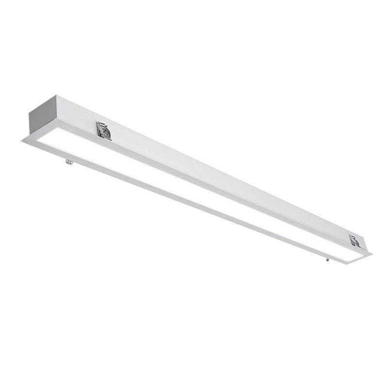 White Linear Flush Mount Light Simplicity Metal Surface Mounted LED ...
