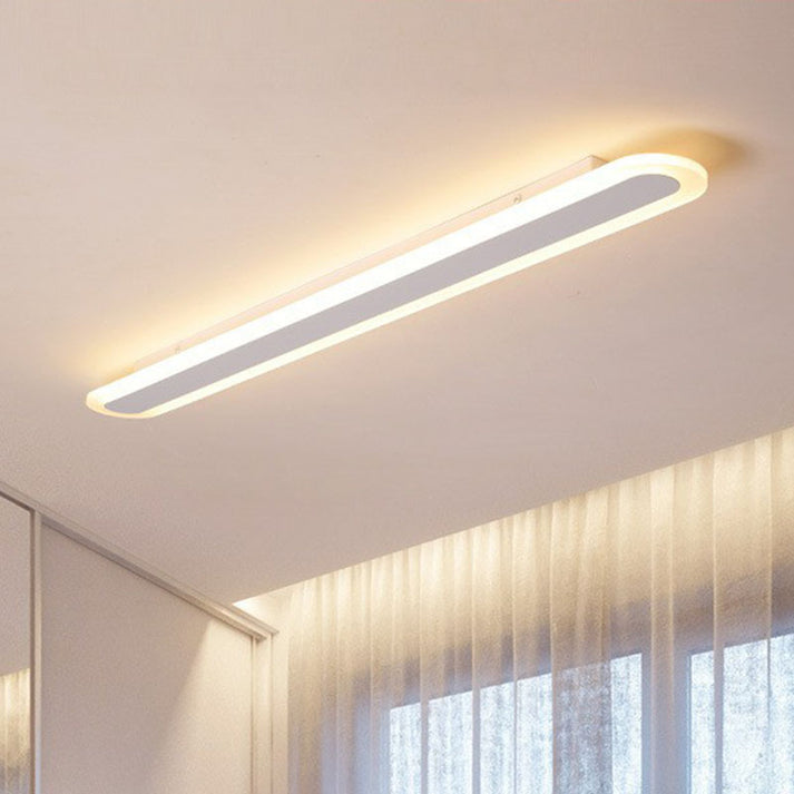 Linear Ultra Thin Flush Mount Lighting Minimalist Acrylic Living Room ...