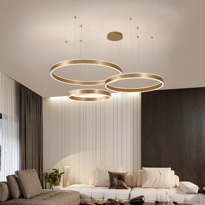 Acrylic Circle Shaped LED Ceiling Light Simplicity Living Room ...