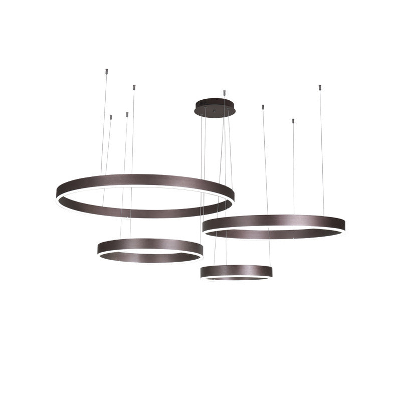 Acrylic Circle Shaped LED Ceiling Light Simplicity Living Room ...