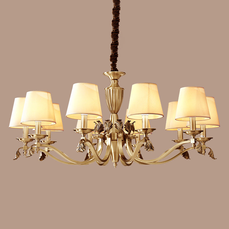 Brass Candelabra Ceiling Lighting Modern Metallic Chandelier Light ...