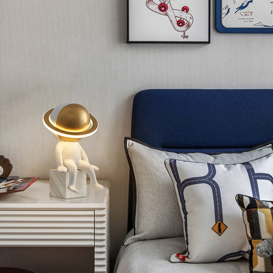 Astronaut LED Table Light Decorative Resin 1-Light Bedside Nightstand ...
