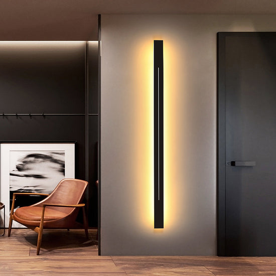Simplicity Bar Shaped LED Wall Mounted Light Metal Living Room Wall ...