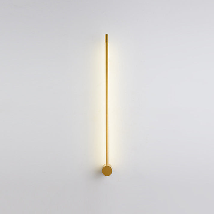 Slim Tube Shaped Sconce Lighting Contemporary Metal Living Room LED ...