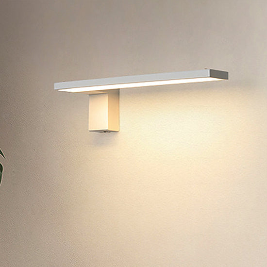 Minimalist Rectangular Wall Mount Light Acrylic White/Black LED Bedside ...