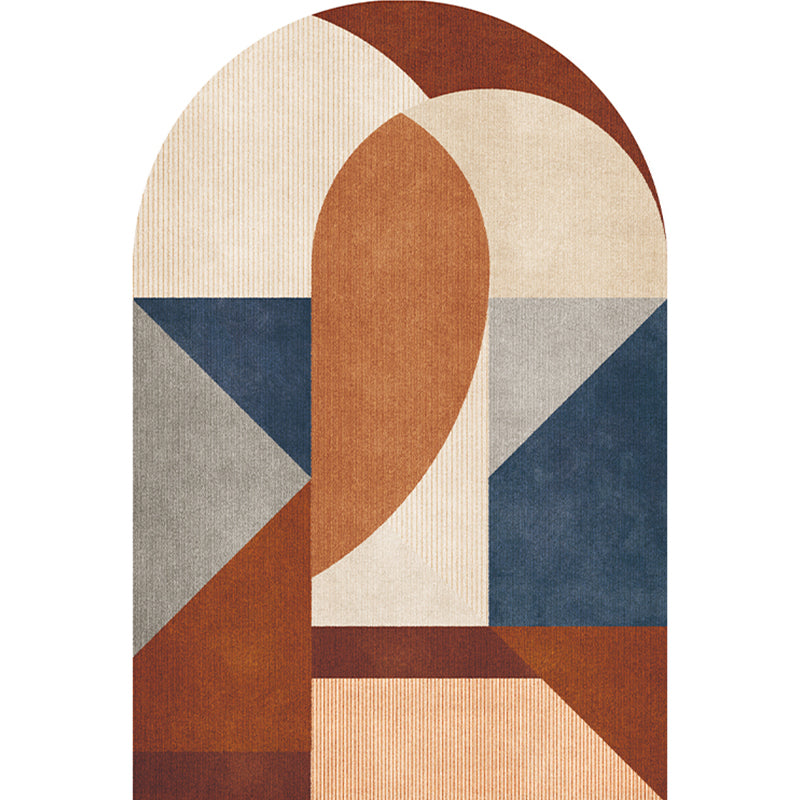 Decorative Multi Color Postmodern Rug Polypropylene Colorblock with ...