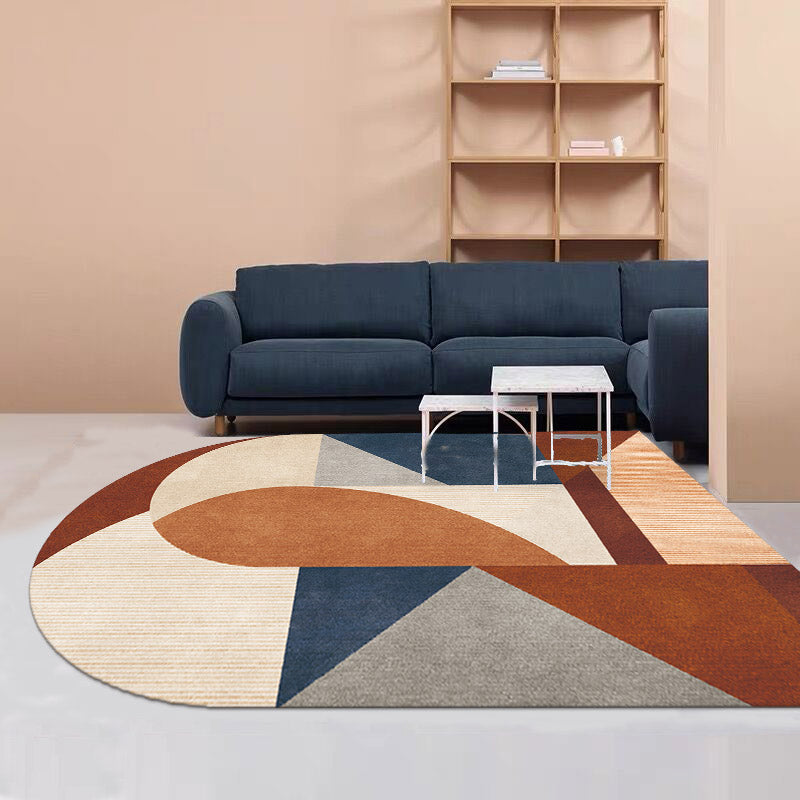 Decorative Multi Color Postmodern Rug Polypropylene Colorblock with ...