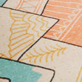 Simple Geometric Print Rug Multi Colored Nordic Carpet Cotton Machine ...