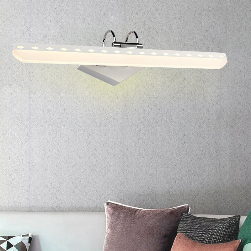 Acrylic Linear Vanity Lighting Modernist 15"/19"/23" Wide Led Black ...
