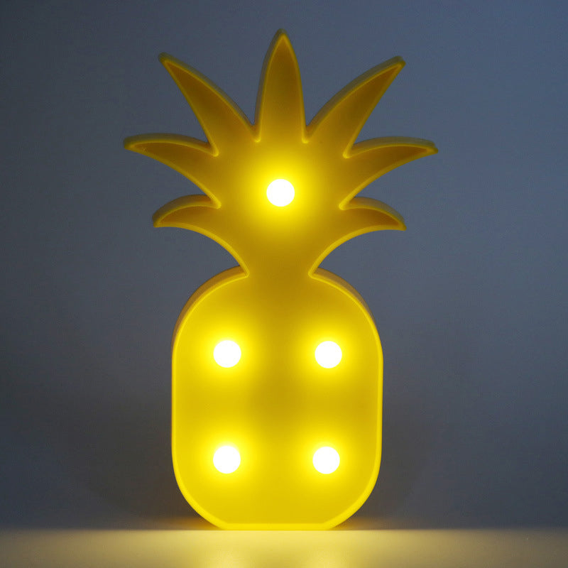 Plastic Fruit Shaped LED Table Lamp Childrens Battery Nightstand Light ...