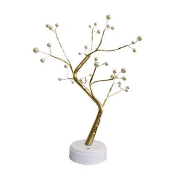 Tree Shaped Living Room LED Table Light Metallic Artistic Nightstand ...