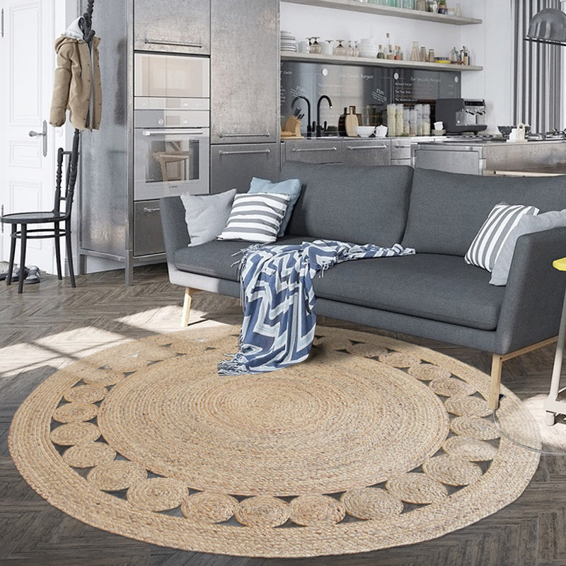 Farmhouse Plain Indoor Rug Multi Color Jute Rug Pet-Friendly Handmade ...