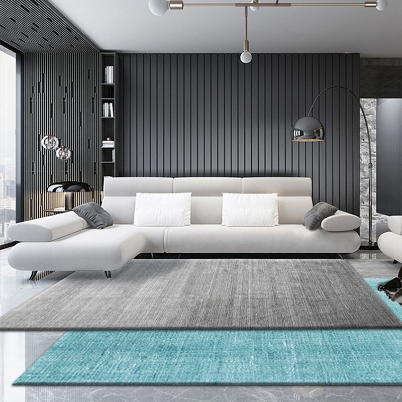 Minimal Multi-Color Plain Rug Polyester Steampunk Rug Washable Stain ...