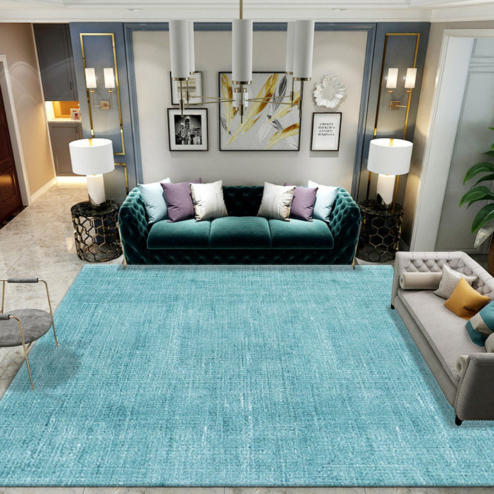 Minimal Multi-Color Plain Rug Polyester Steampunk Rug Washable Stain ...