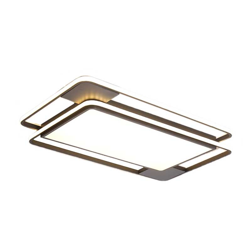 Rhombus/Rectangular Acrylic LED Flushmount Lighting Modern 16"/19.5"/35 ...