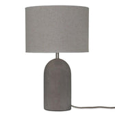 Drum Nightstand Lamp Modern Style Fabric 1 Bulb Bedside Table Light ...