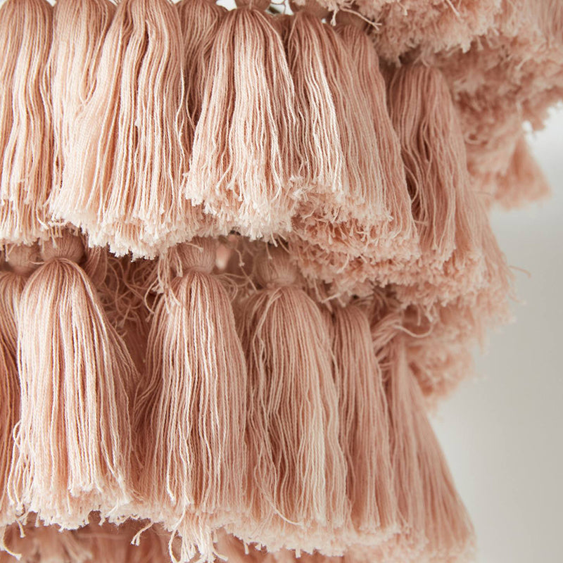 Layered Round Tassel Wall Mount Lighting Retro Single Bedroom Hanging ...