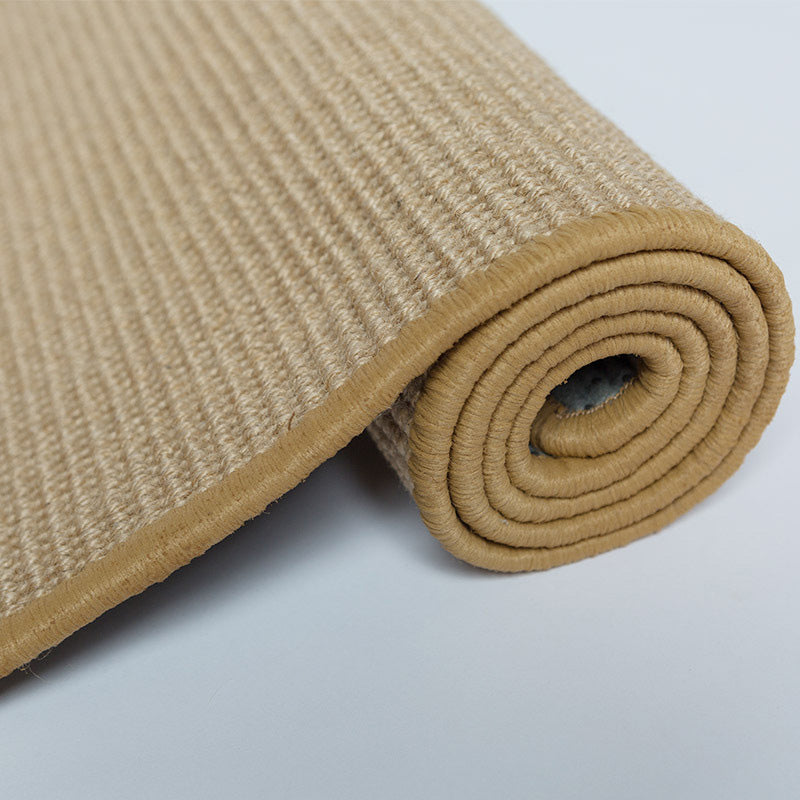 Rustic Plain Rug Multi-Colored Jute Rug Natural Fiber Handwoven Area ...