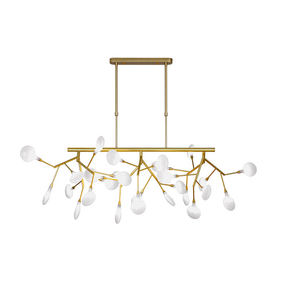 Firefly Dining Room LED Hanging Lamp Opal Glass Simplistic Island ...