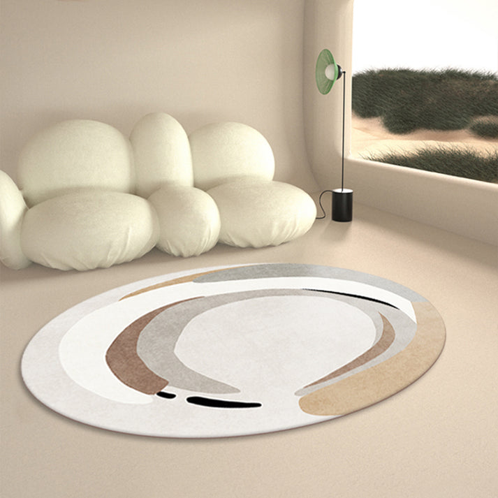 Multi Color Home Decor Rug Trendy Abstract Printed Area Rug Polyster ...