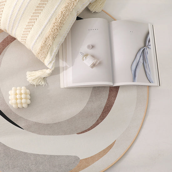 Multi Color Home Decor Rug Trendy Abstract Printed Area Rug Polyster ...