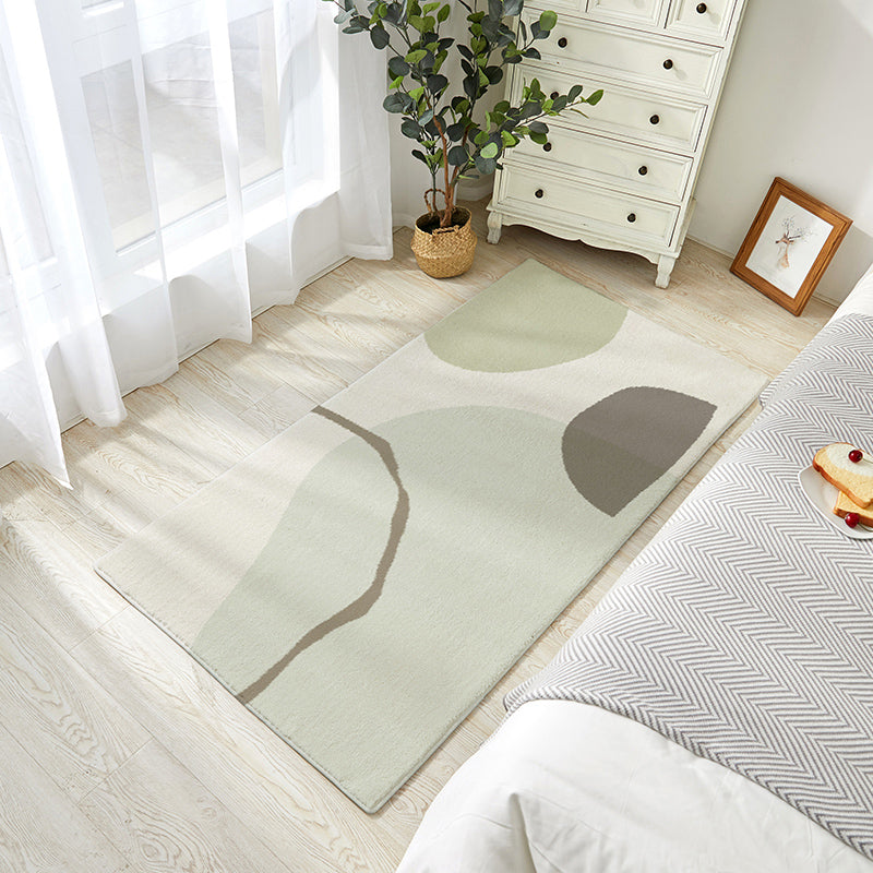 Simple Color Block Rug Multi-Colored Polypropylene Area Carpet Easy ...