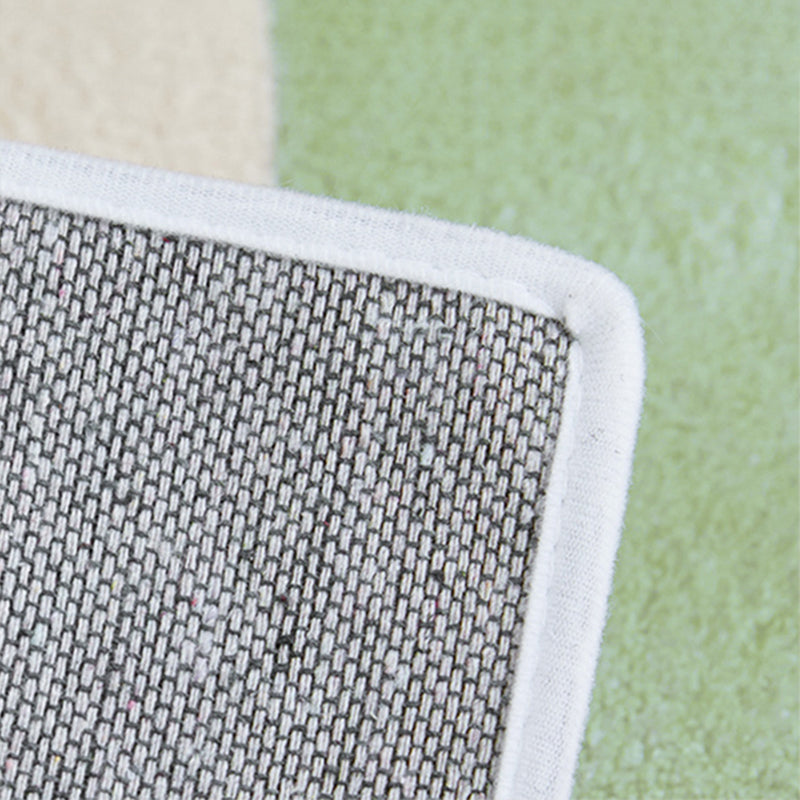 Simple Color Block Rug Multi-Colored Polypropylene Area Carpet Easy ...