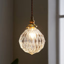 Industrial Sphere Ceiling Light Single Clear Glass Hanging Pendant ...