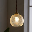 Industrial Sphere Ceiling Light Single Clear Glass Hanging Pendant ...