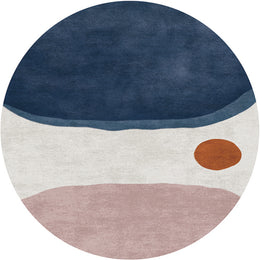 Creative Bedroom Rug Multi-Color Colorblocked Carpet Polypropylene ...