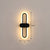 Contemporary Oblong LED Wall Lighting Acrylic Living Room Sconce Light Fixture in Black - Clearhalo