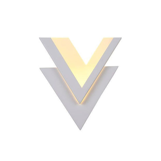 V-Shaped LED Wall Mounted Light Simplicity Acrylic Living Room Wall ...