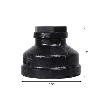 Industrial Water Pipe Base Table Lighting Single-Bulb Iron Nightstand ...