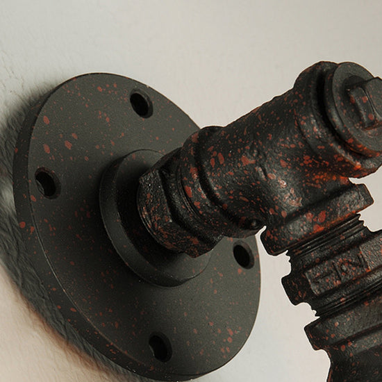 1 Head Wall Light Retro Style Pipe Arm Metallic Wall Lighting Fixture ...