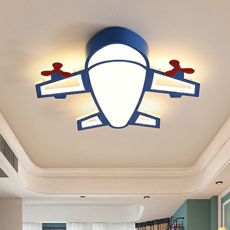 Simplicity Plane LED Flush Mount Light Acrylic Nursery Ceiling Light ...