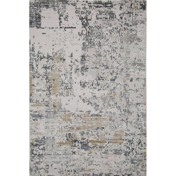 Reclaimed Abstract Rug Multi Color Industrial Carpet Polyester Washable ...