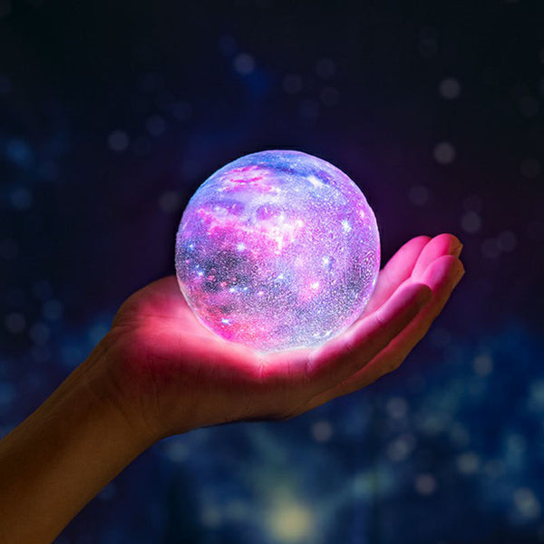 3D Milky Way Ball Shaped Table Light Creative Plastic LED Night Stand ...